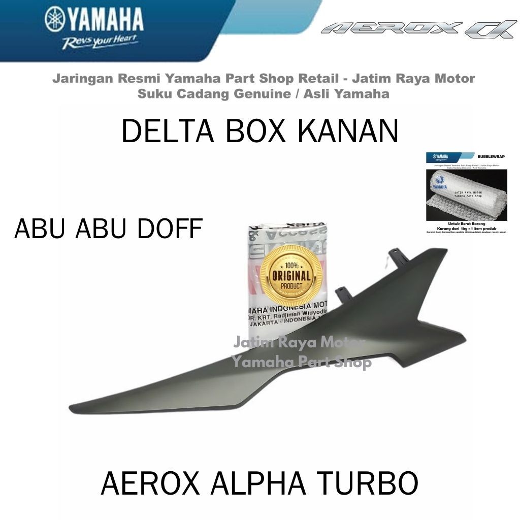 Delta Box Right Gray Doff Aerox Alpha Turbo Mat Dark Gray Metallic A ...