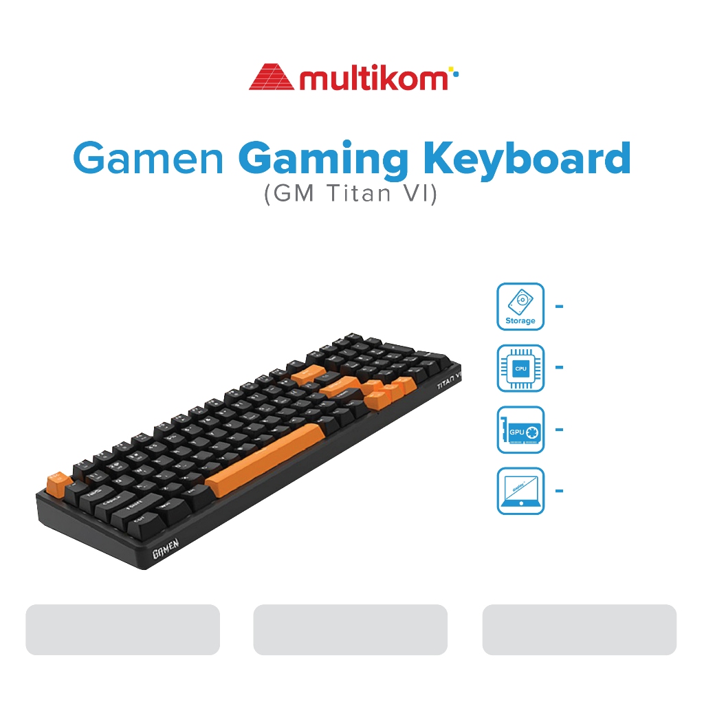 Gamen Titan VI Mechanical Gaming Keyboard 99 Keys Ergonomic Gasket ...