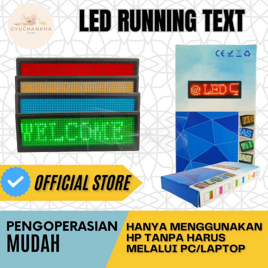 Led Name Tag / Custom Led Badge / Electronic Nametag / Led Badge | Shopee Singapore