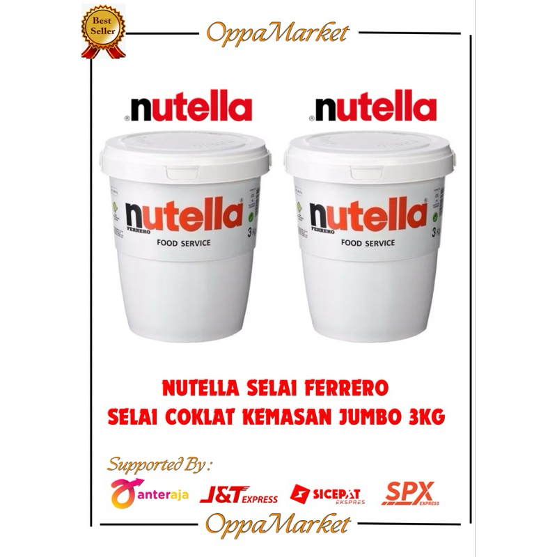NUTELLA JAM SPREAD CHOCOLATE FERRERO HAZELNUT 3KG | Shopee Singapore