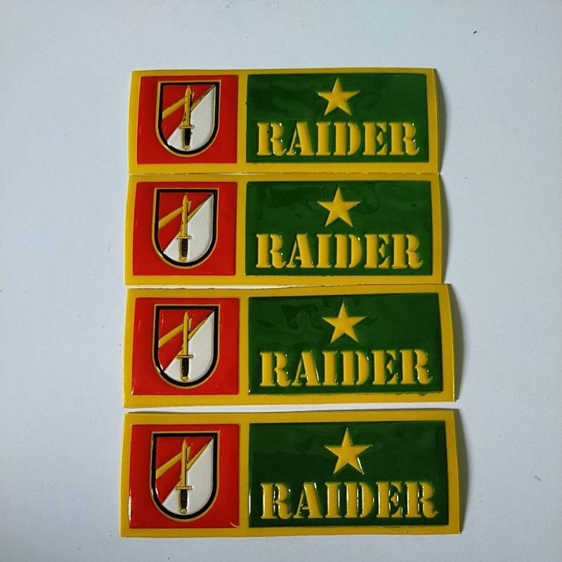 Raider motorbike plate sticker/one pair front and back | Shopee Singapore