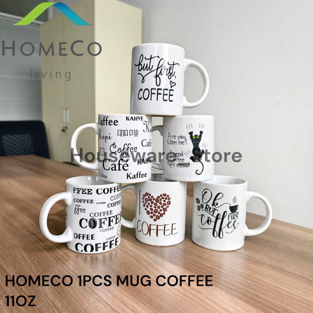HOMECO CERAMIC MUG NK 11 OZ COFFEE COLLECTION COFFEE DRINKING GLASS ...