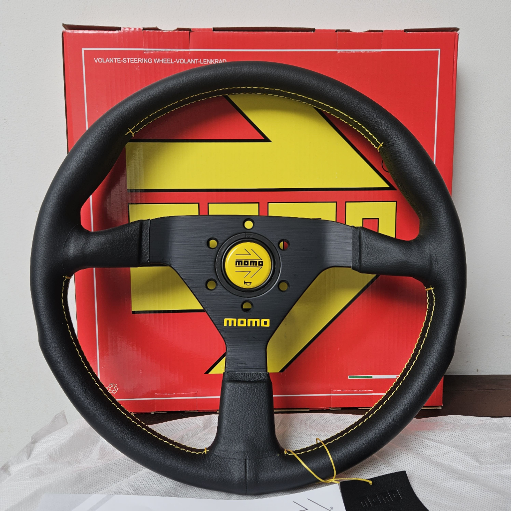 Steer Stir Racing Momo Montecarlo Yellow Edition Yellow Leather Import ...