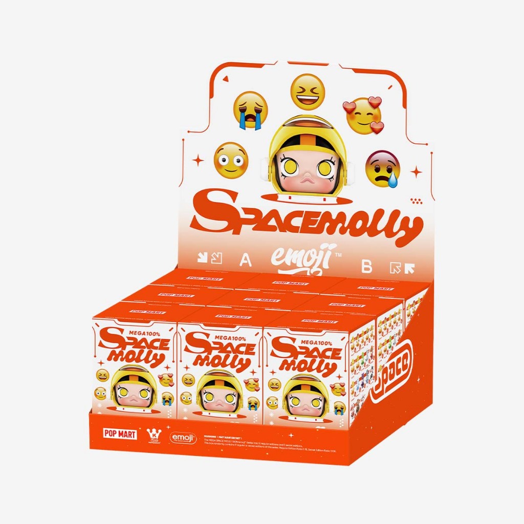 MEGA SPACE MOLLY 100% × emoji Series Blind Box | Authentic Pop Mart ...