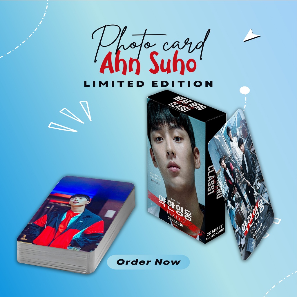 PHOTOCARD SET AHN SUHO WEAK HERO CLASS 1 PREMIUM 25 SHEET FREE BOX | Shopee Singapore