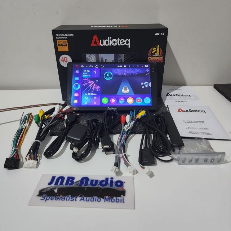 Android Head unit 9 inch audioteq ram 6 gb / rom 128 gb NFC voice ...
