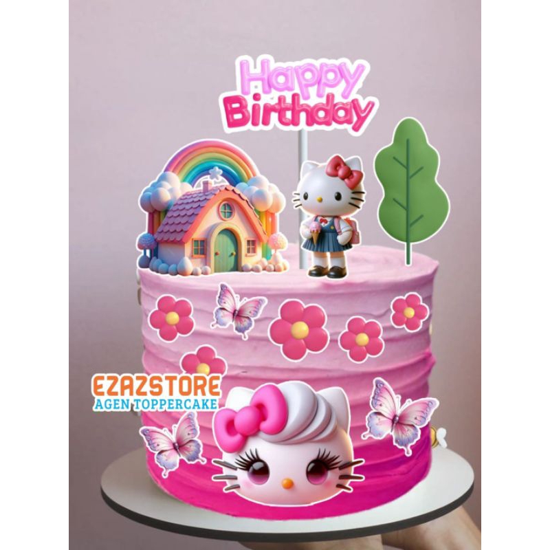 Hello kitty topper, cake topper, Hello kitty character topper birthday ...