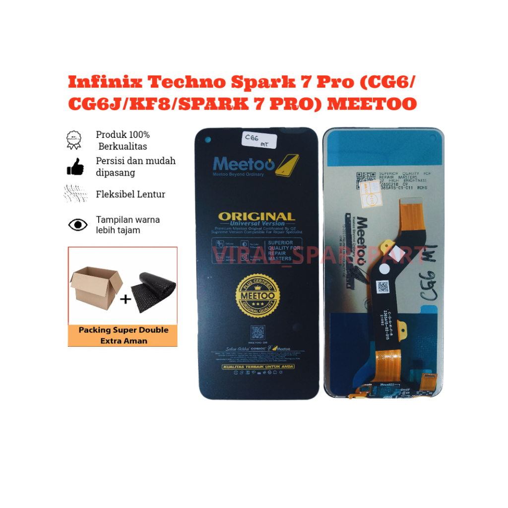 INFINIX TECHNO SPARK 7 PRO TOUCHSCREEN LCD (CG6/CGJ/KF8/SPARK 7 PRO ...