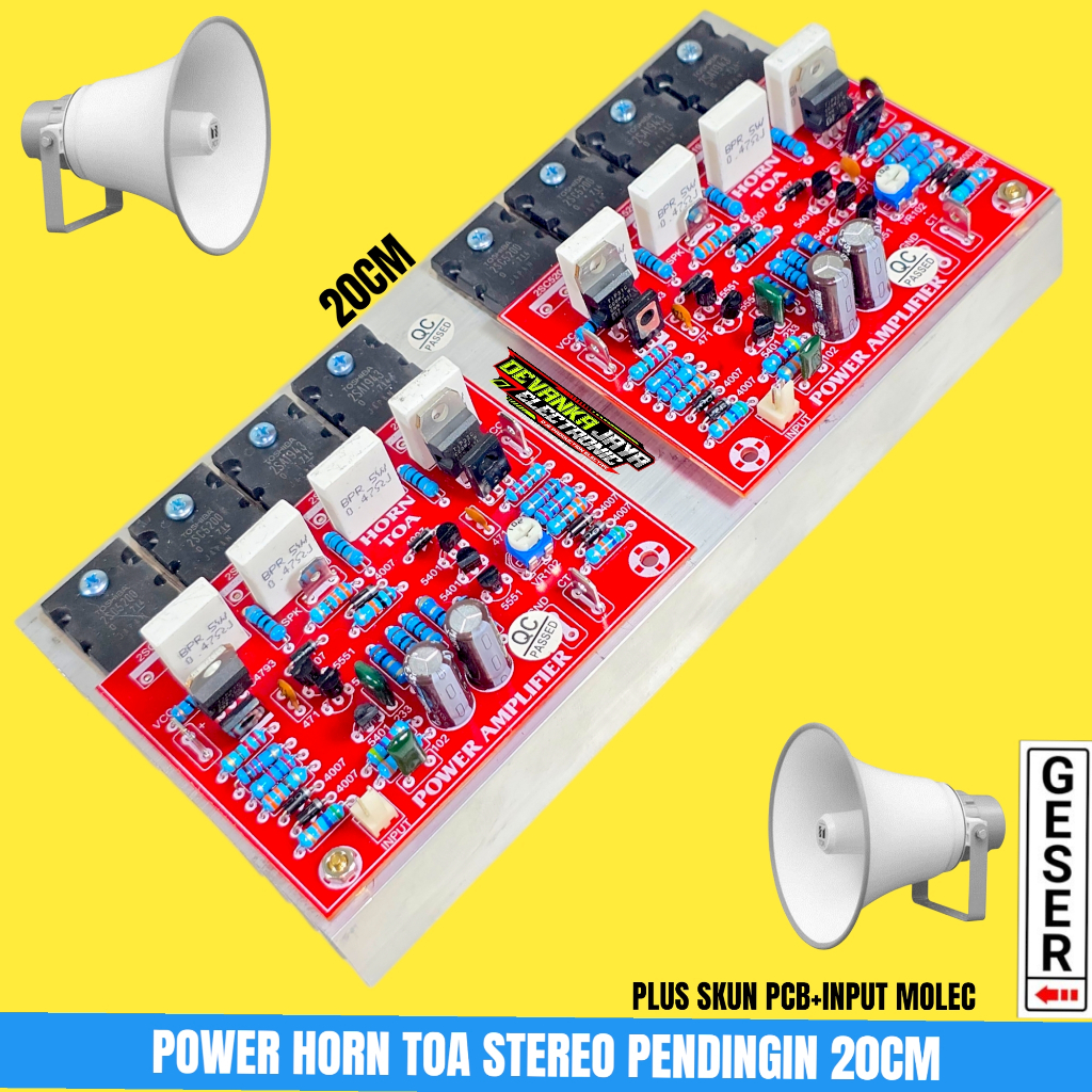 Special Power for Funnel Speakers/TOA STEREO BECOMES Original Toshiba ...
