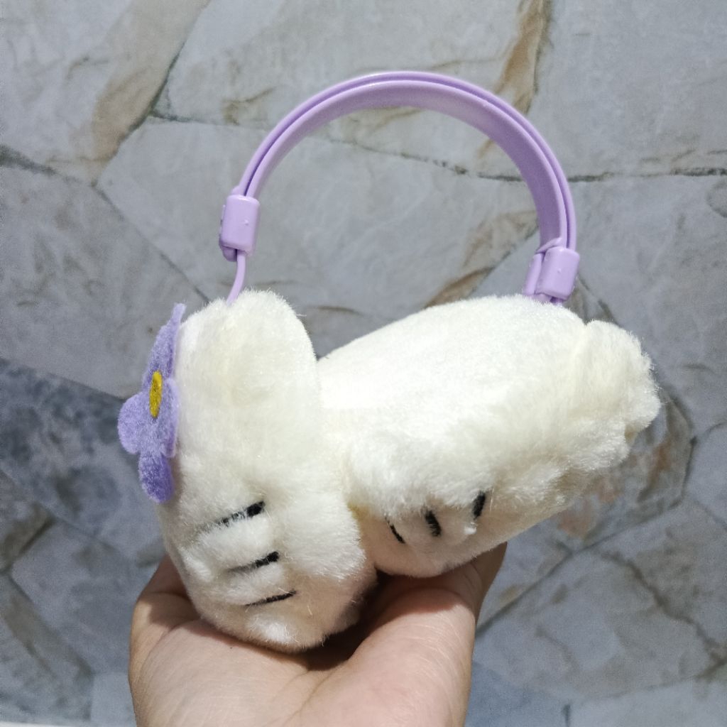 Sanrio Hello Kitty Purple Ear Muffs Rare | Shopee Singapore
