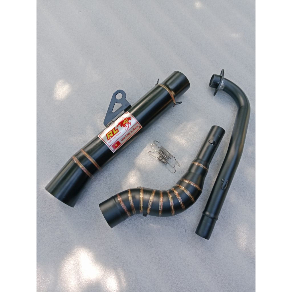 RL 1set Canister BIG elbow 51mm open specs exhaust pipe for Wave 125 ...