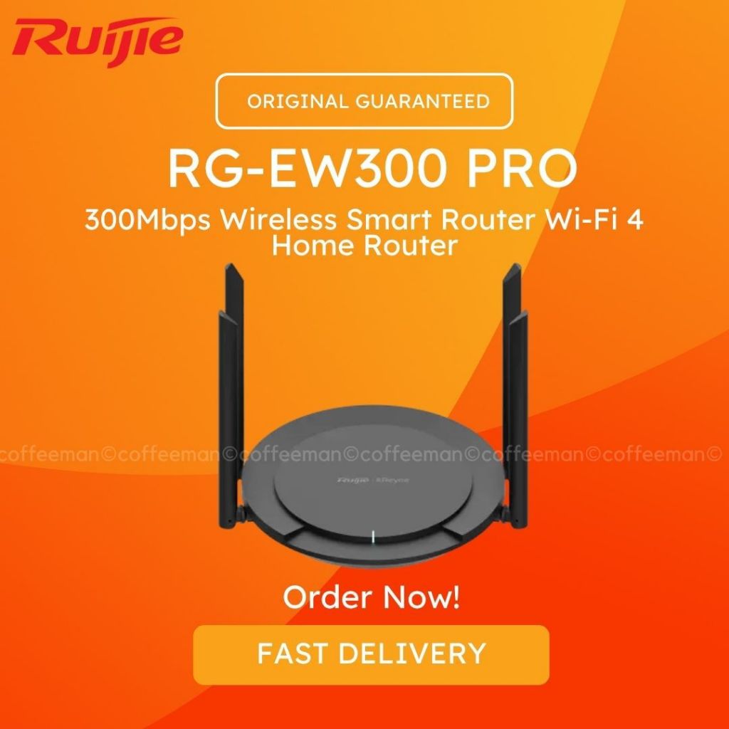 Ruijie Reyee RG-EW300 PRO 300Mbps Wireless Smart Router Wi-Fi 4 Home ...