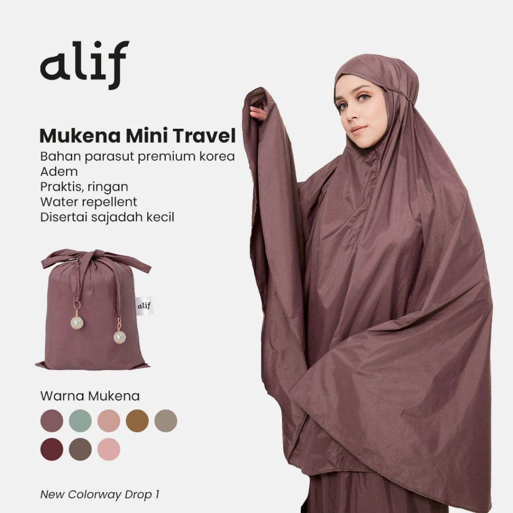 Alif Modern Wear - New Colorway Drop I Collection Mukena Mini Parachute ...