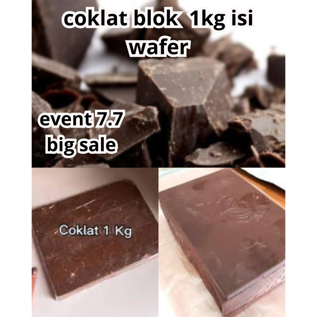 1 kilo chocolate block filled with wafers | Shopee Singapore