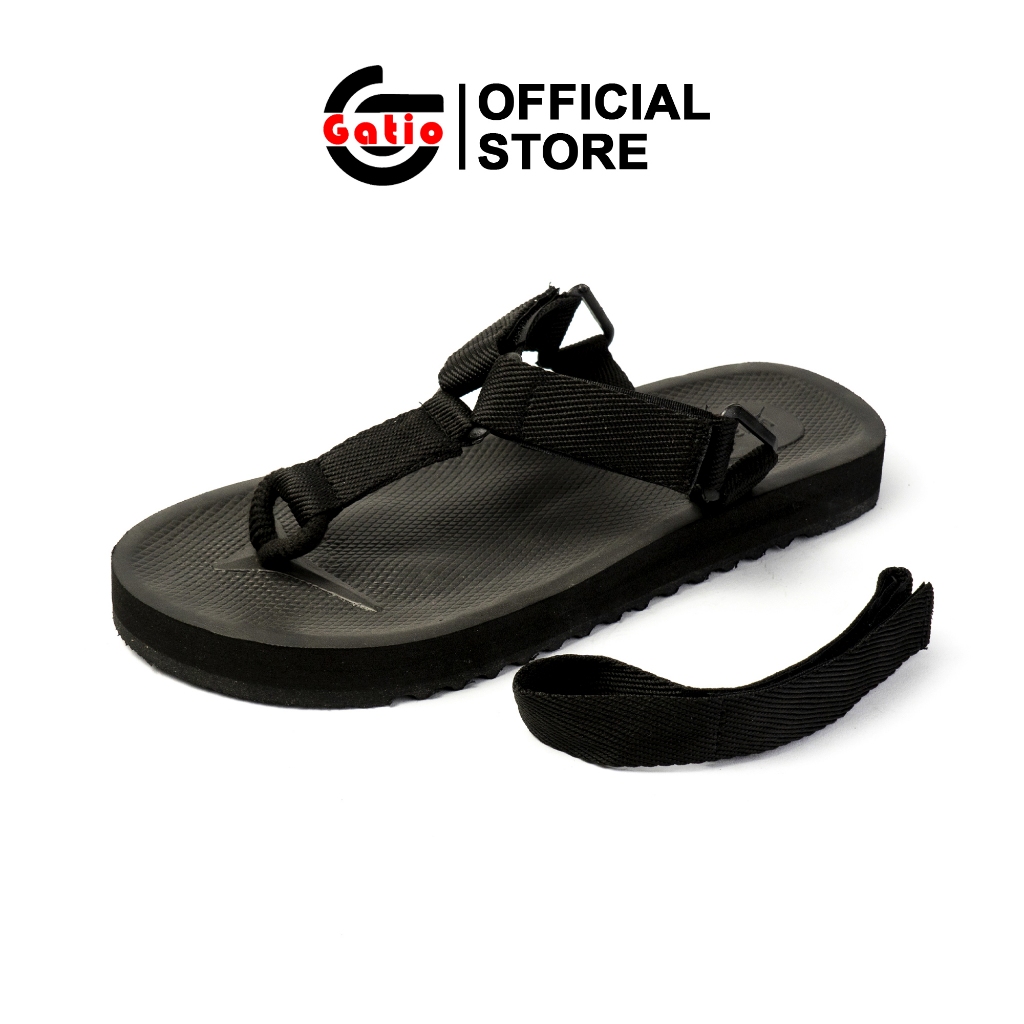 Gatio RQ55 Men's Mountain Sandals Rubber Flip-flops Traveling Hiking ...