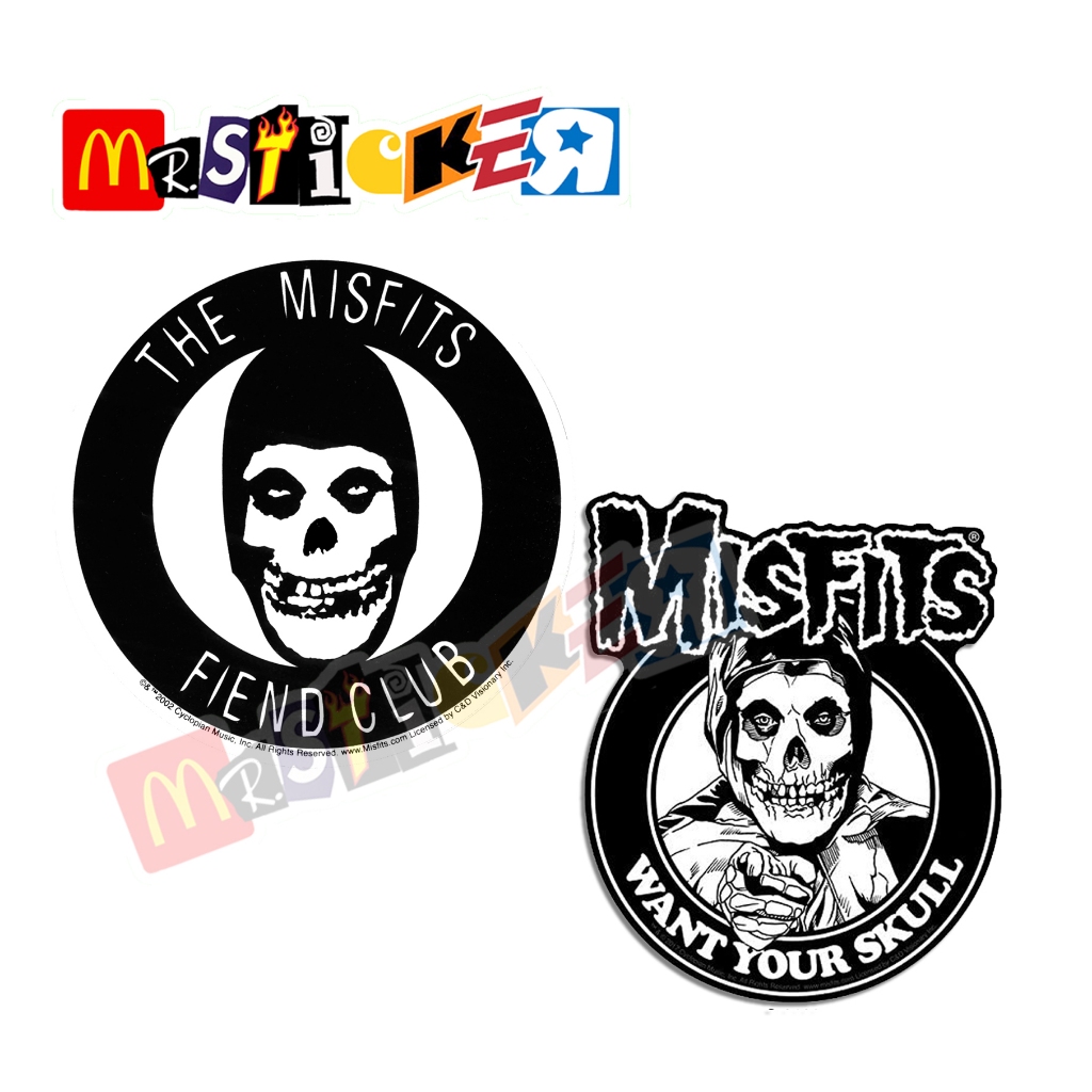 Misfits want your skull band sticker fiend club diecut horror punk rock ...