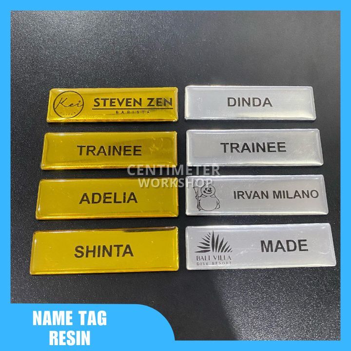 Name Tag / Custom Name Tag / Resin Name Tag / Acrylic Name Tag | Shopee ...