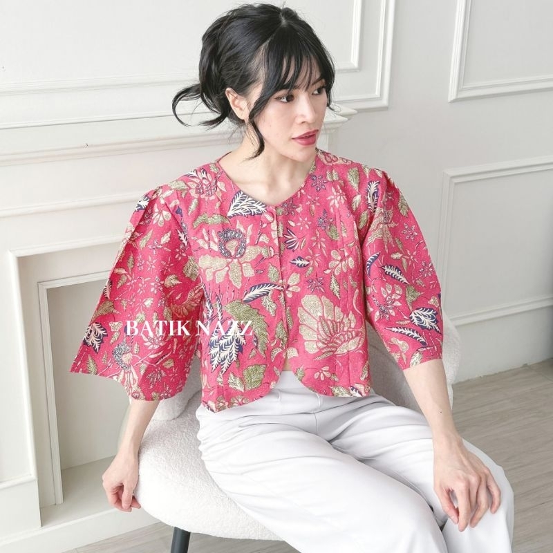 Batik NAZZ Unique Modern Women's Batik Crop Top Blouse - Ilona Crop Top ...