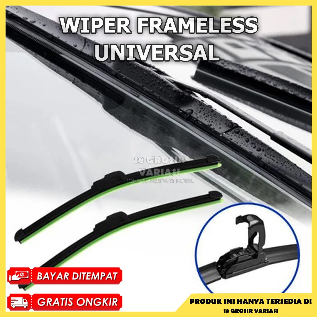 (1 Pcs) Stainless Steel Car Frameless Wiper Without Iron Frame ...