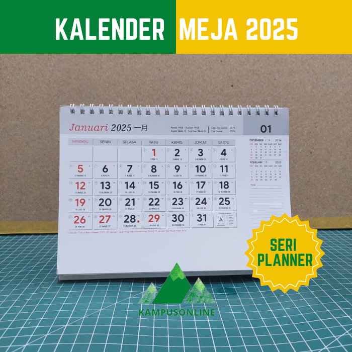 2025 TABLE CALENDAR - 2025 AESTHETIC TABLE CALENDAR - 2025 CUTE MOTIF ...