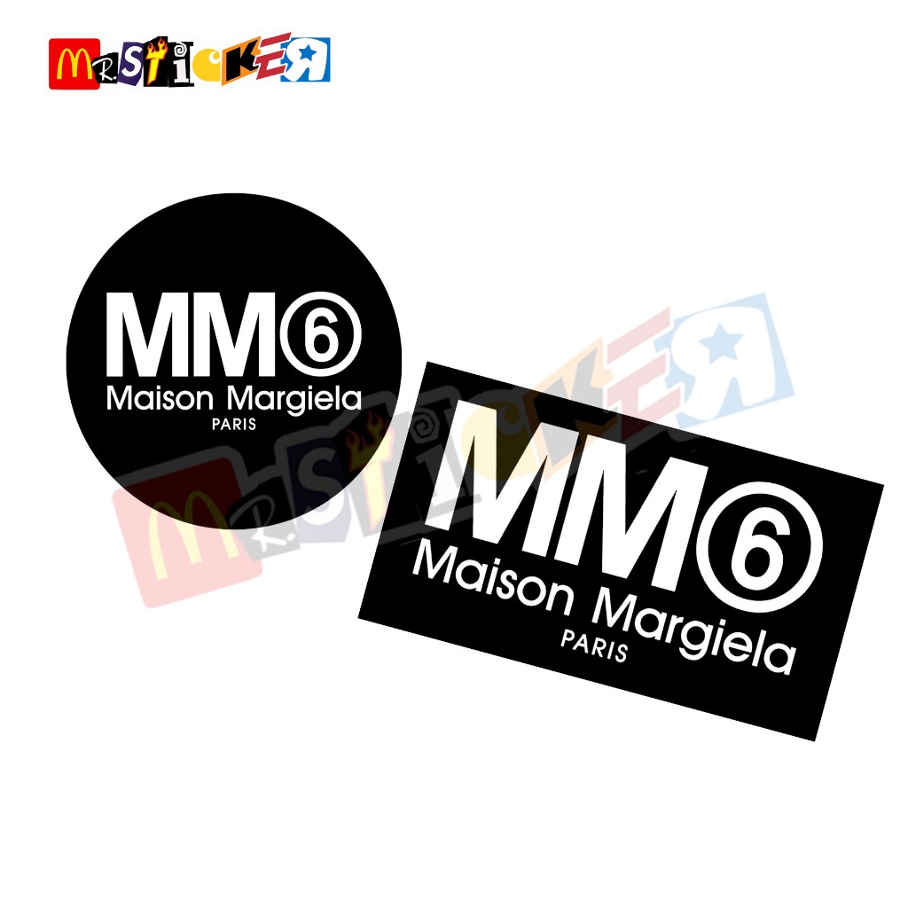 Mm6 Martin Margiela Paris sticker logo sticker | Shopee Singapore