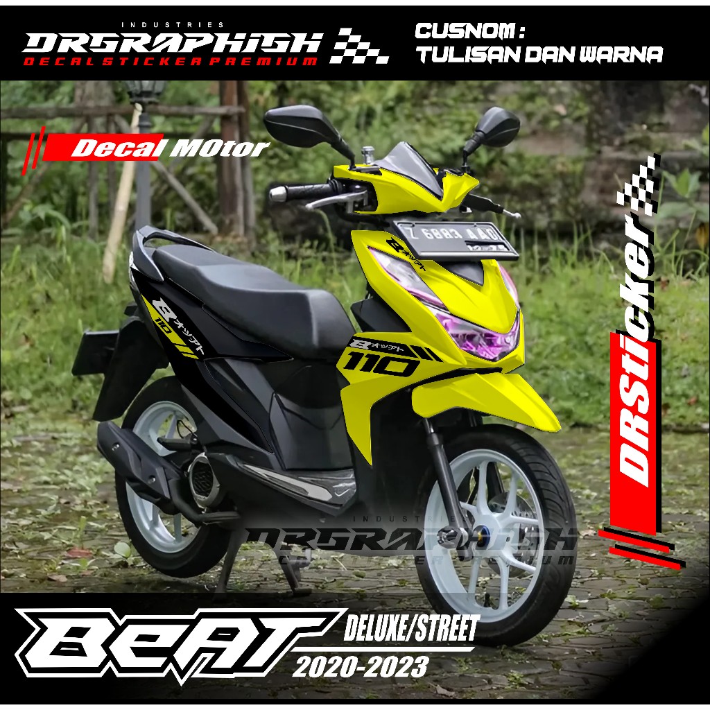 Decal Sticker Beat DELUXE STREET 2020 2021 2022 2023 Full body K1LAT ...