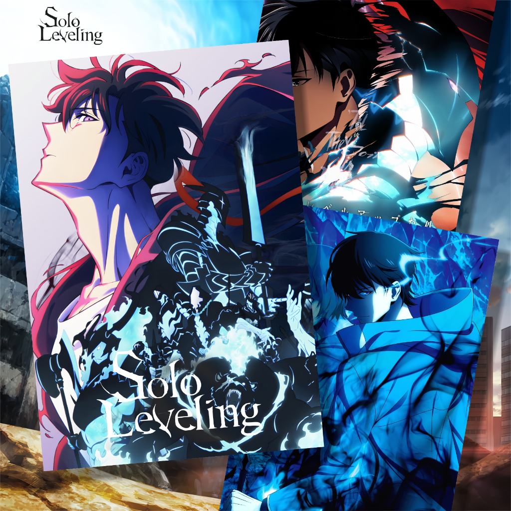 Solo Leveling Anime A3 Poster Collection - Shangri-La Frontier - Sung ...