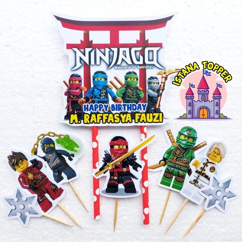 Custom Ninjago Theme Cake Topper / Birthday Topper | Shopee Singapore