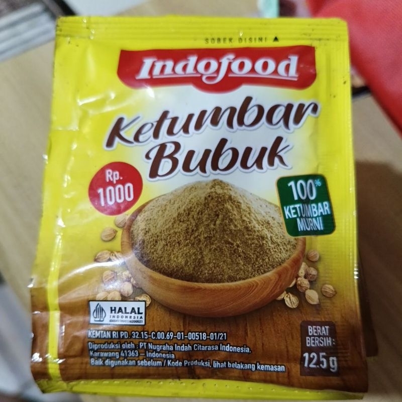Indofood coriander powder 12,5g x 12 sachets | Shopee Singapore