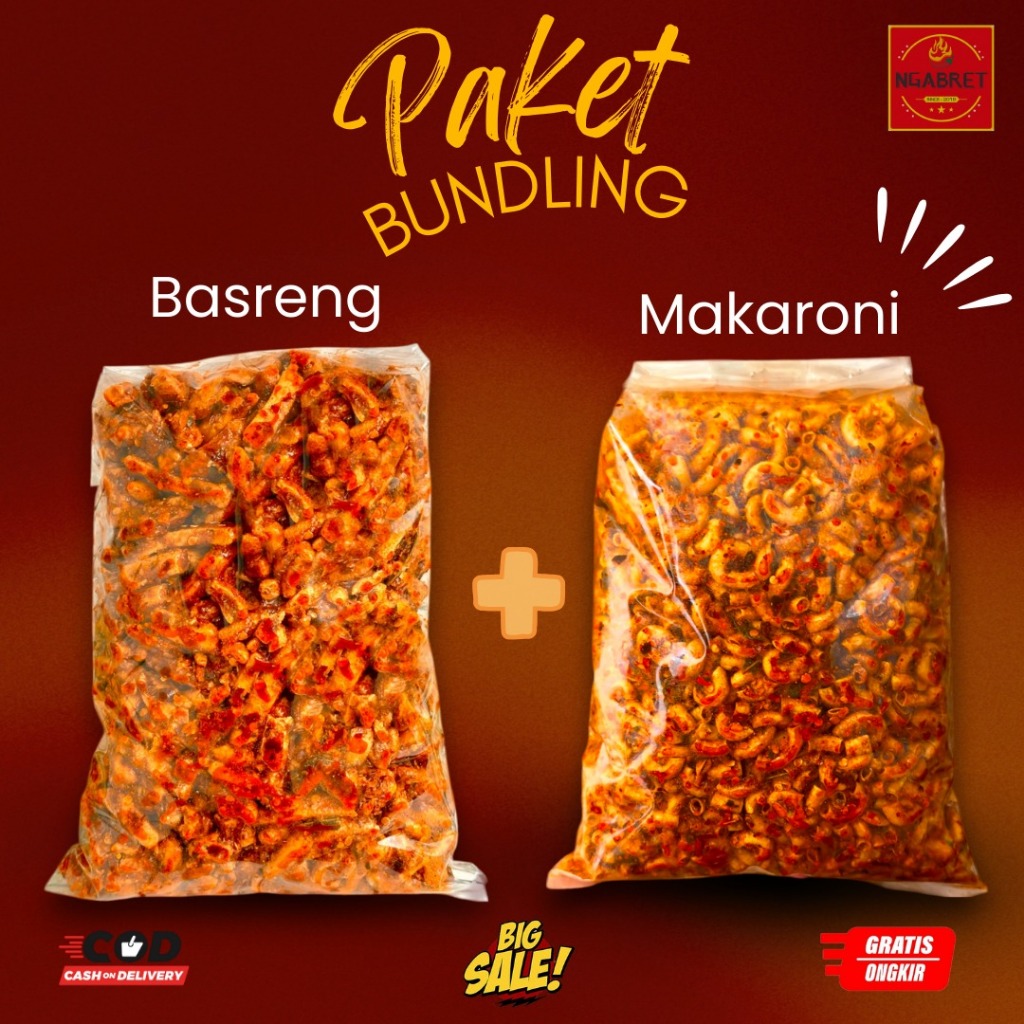 SPICY ORANGE LEAF BASRENG BUNDLING PACKAGE 500GR + CIKRUH MACARONI ...