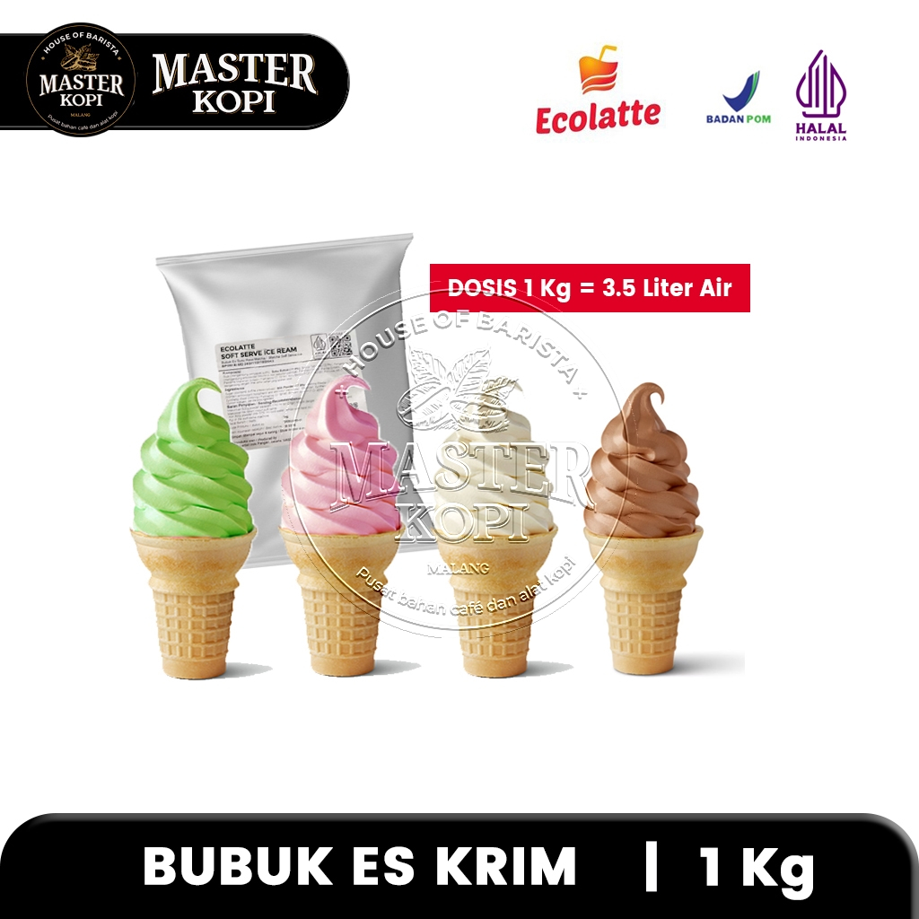 Ecolatte Soft Serve Ice Cream Powder Instant Ice Cream Powder 1 Kg ...