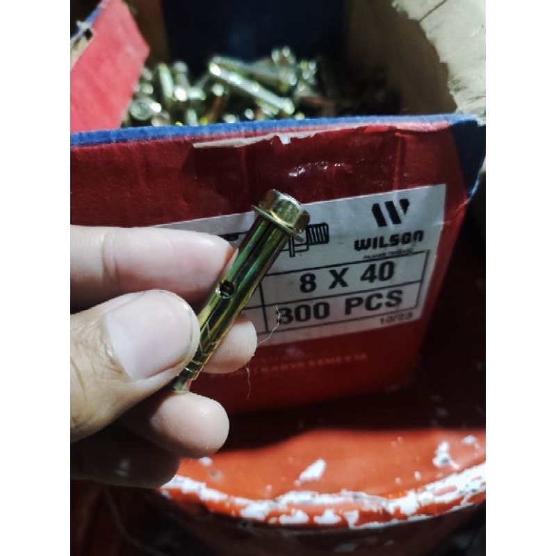 Wilson/Dynabolt Bolt/Concrete Bolt/Uk.8x40 | Shopee Singapore