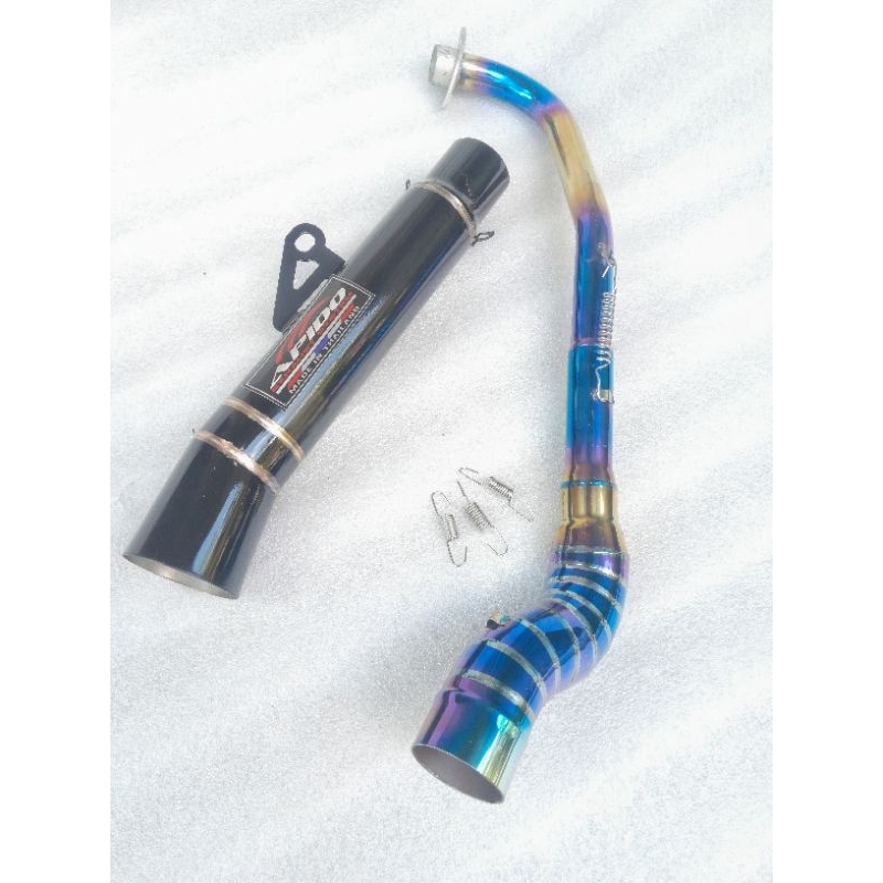 Apido Pipe canister contour open specs exhaust Pipe for Wave 125 Xrm ...