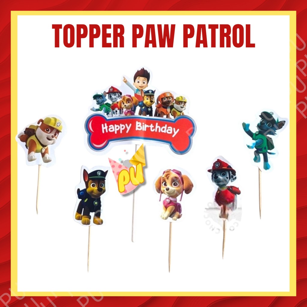 Paw Patrol Topper / Paw Patrol Cake Topper | Shopee Singapore