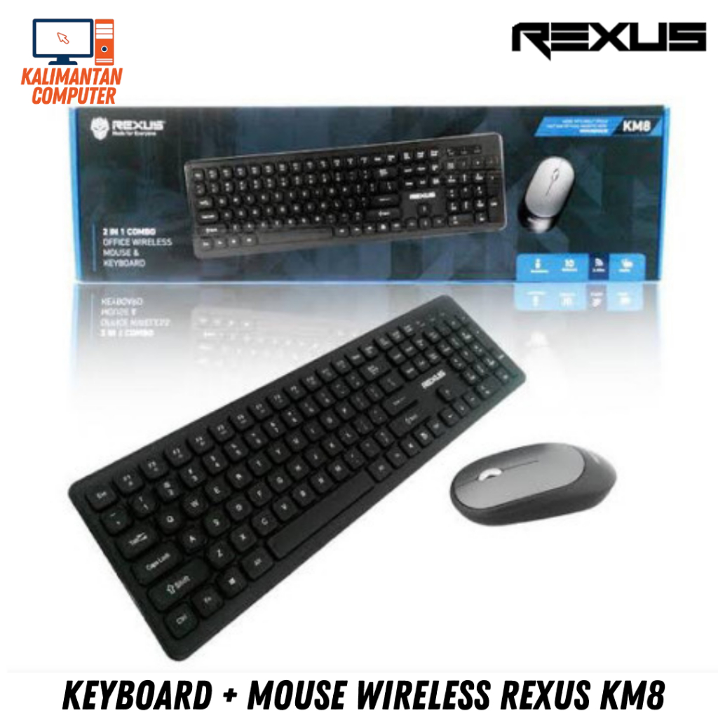 REXUS KM8 WIRELESS MOUSE SET KEYBOARD | Shopee Singapore