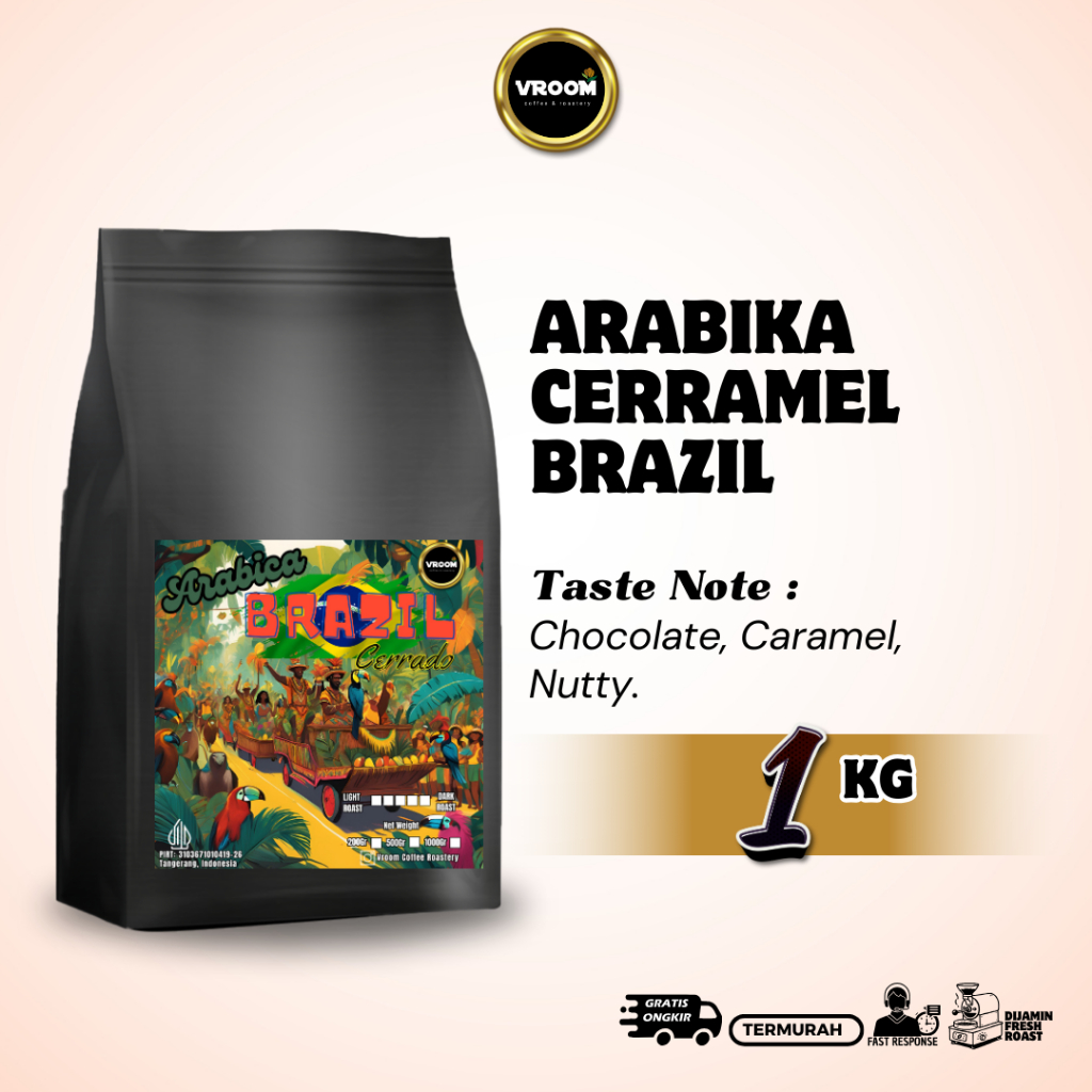 Coffee Arabica Brazil Cerrado Roasted Bean Arabica Ripe Seeds Powder ...