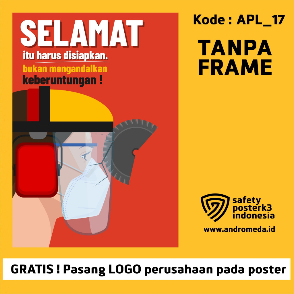 Safety Poster K3: Safe, Must Be Prepared, Not Worshiping, Office ...