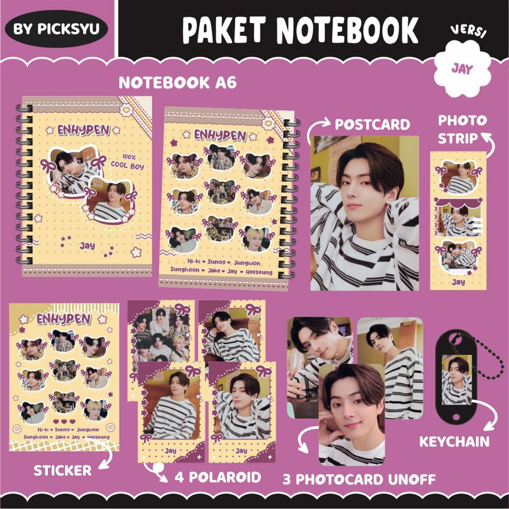 ENHYPEN ROCK EN ROLL RINGNOTE PACKAGE ENHYPEN II NOTEBOOK PACKAGE KPOP ...