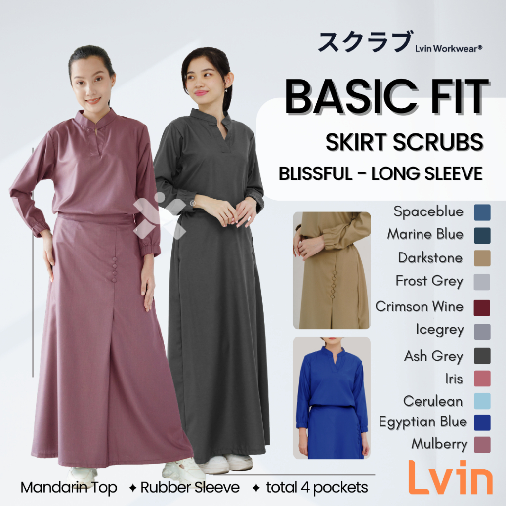 [ Lvin ] Vol V - Skirt Scrub - BAJU SCRUB MEDICAL SCRUB SUIT DOCTOR'S ...