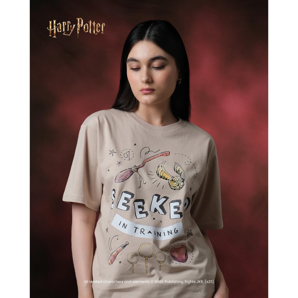 Thesilversky Seeker T-shirt Official Harry Potter | Light Brown Unisex ...