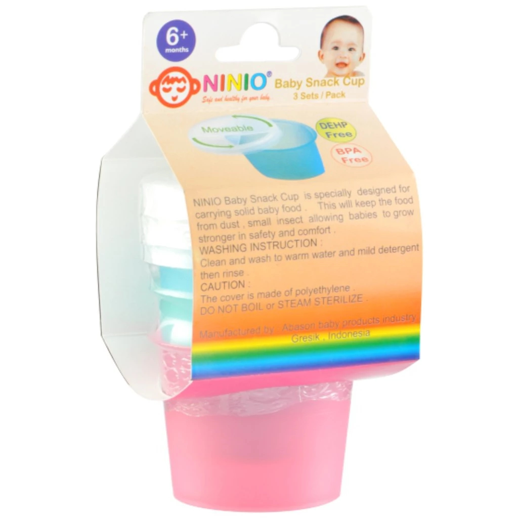 Ninio BABY SNACK CONTAINER BABY JARCemilan MILK CONTAINER | Shopee ...