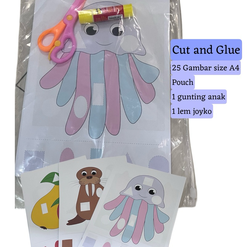 Cutting Practice Cut and Glue Coding Children Connect Dot How to Draw ...