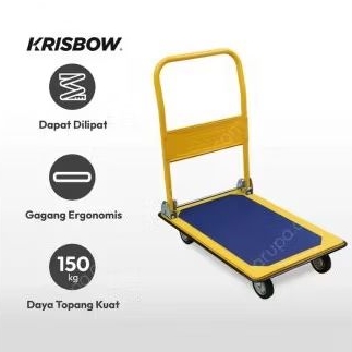 Folding Goods Trolley Max 150kg - Krisbow | Shopee Singapore