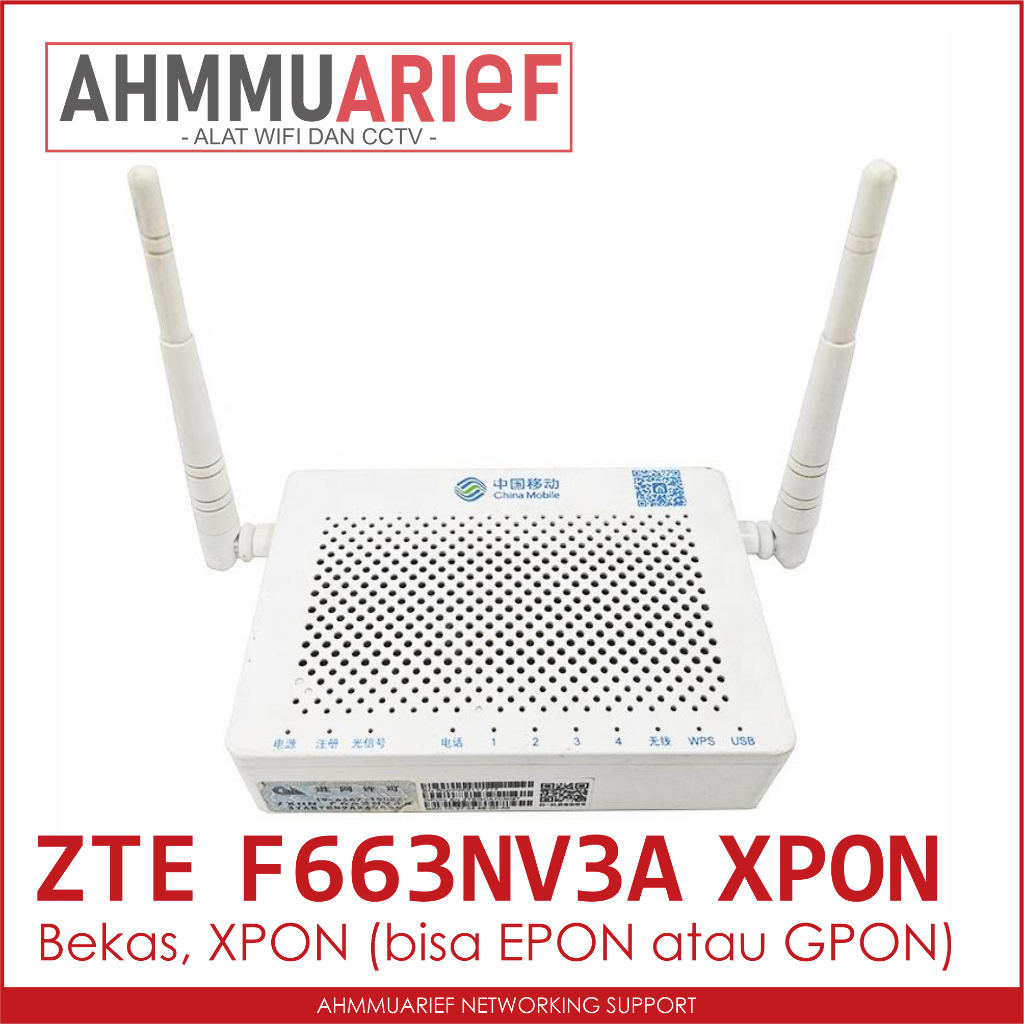 ONT XPON ONU ZTE ZXHN F663NV3A F663 ORIGINAL ACCESS POINT WIRELESS WIFI ...