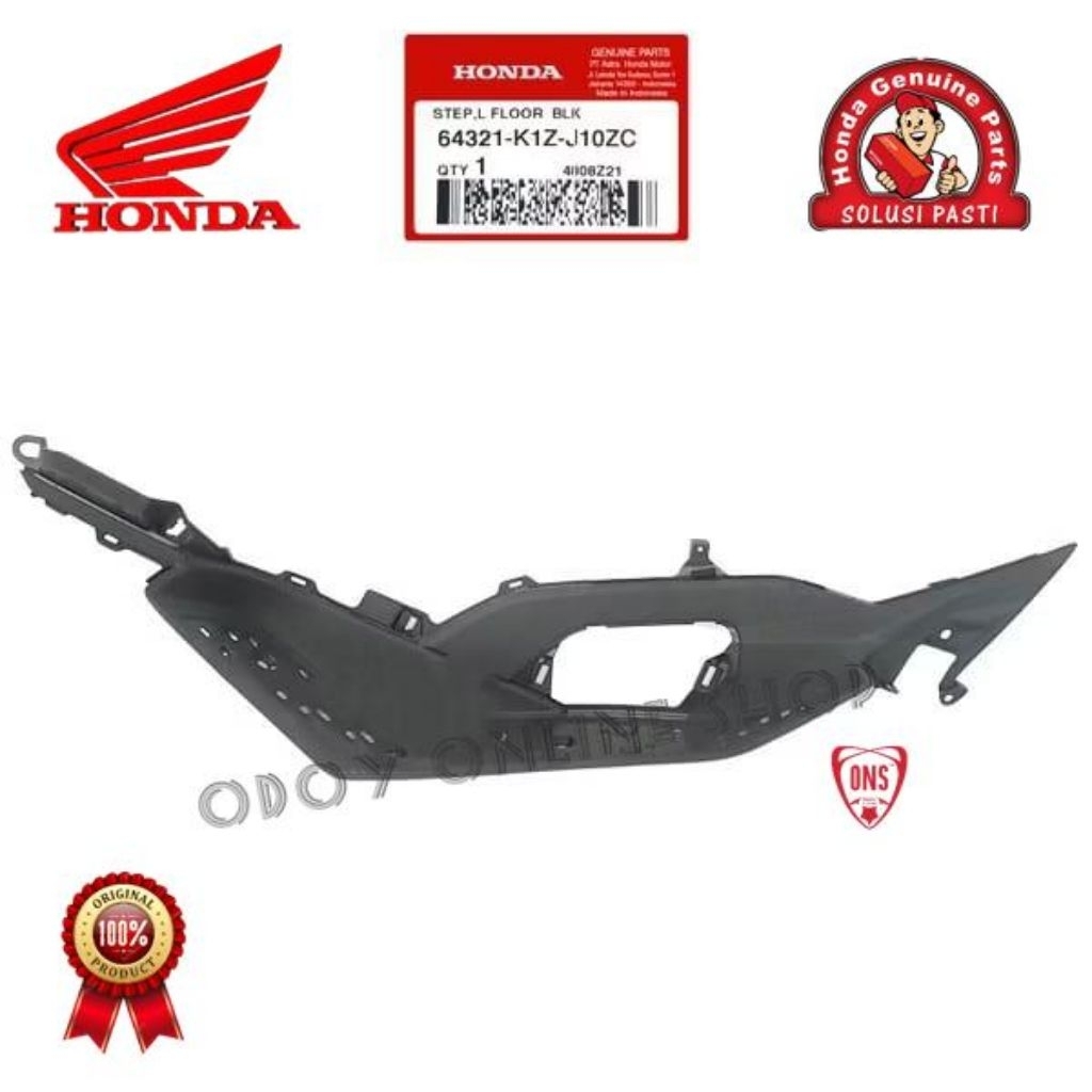 Step L Floor Lower Deck Footrest Border Kiri PCX 160 K1Z 2022-2023-2024 ...