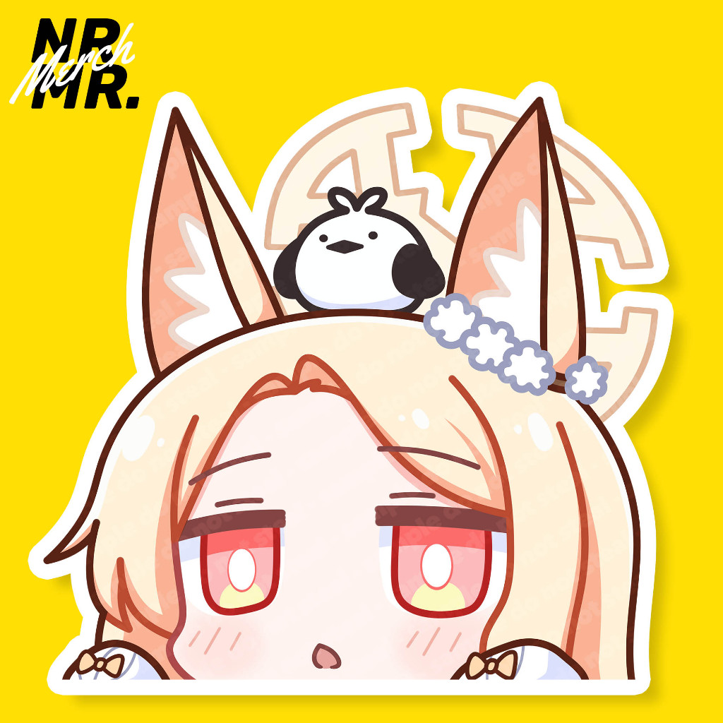 Yurizono Seia Peek Vinyl Sticker fanmade Blue Archive | Shopee Singapore