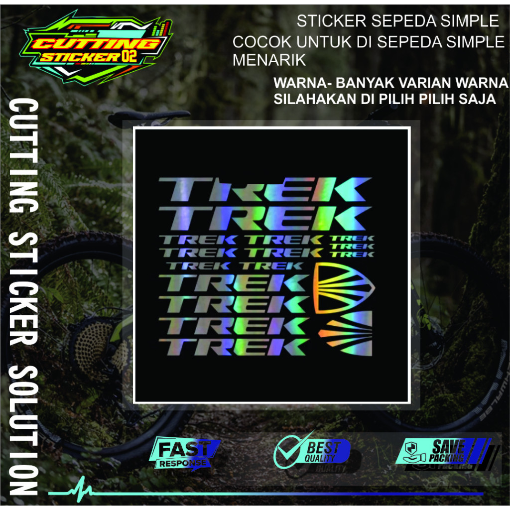 Ready Cutting Sticker TREK Bike Frame Sticker Set | Shopee Singapore