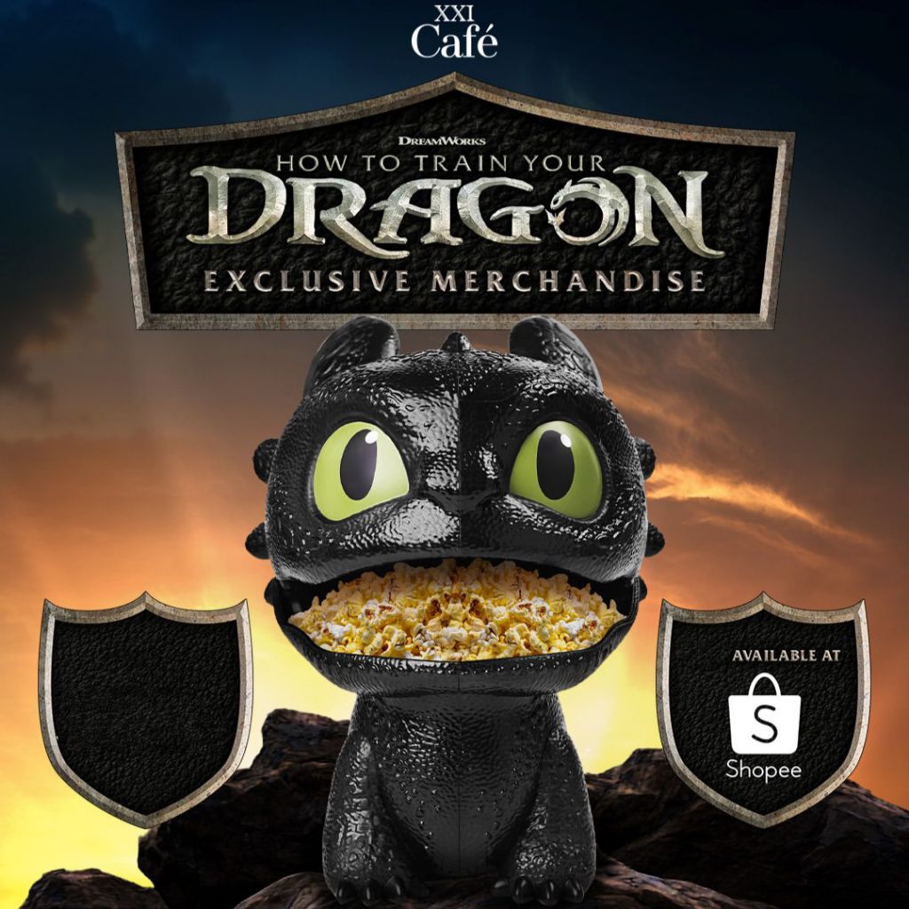 Toothless Popcorn Bucket - Collectible How To Train Your Dragon ...