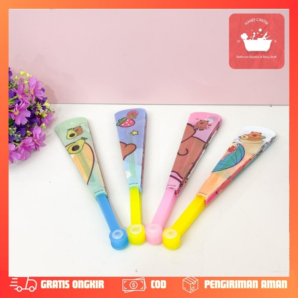 CAPYBARA PLASTIC HAND FOLDING FAN MN-1937 CUTE CUTE FAN KAPIBARA ...