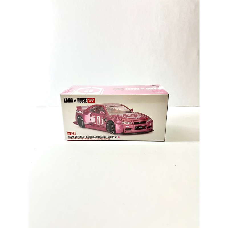 Mini gt x kaido house KHMG128 NISSAN SKYLINE R34 pink kaido racing ...